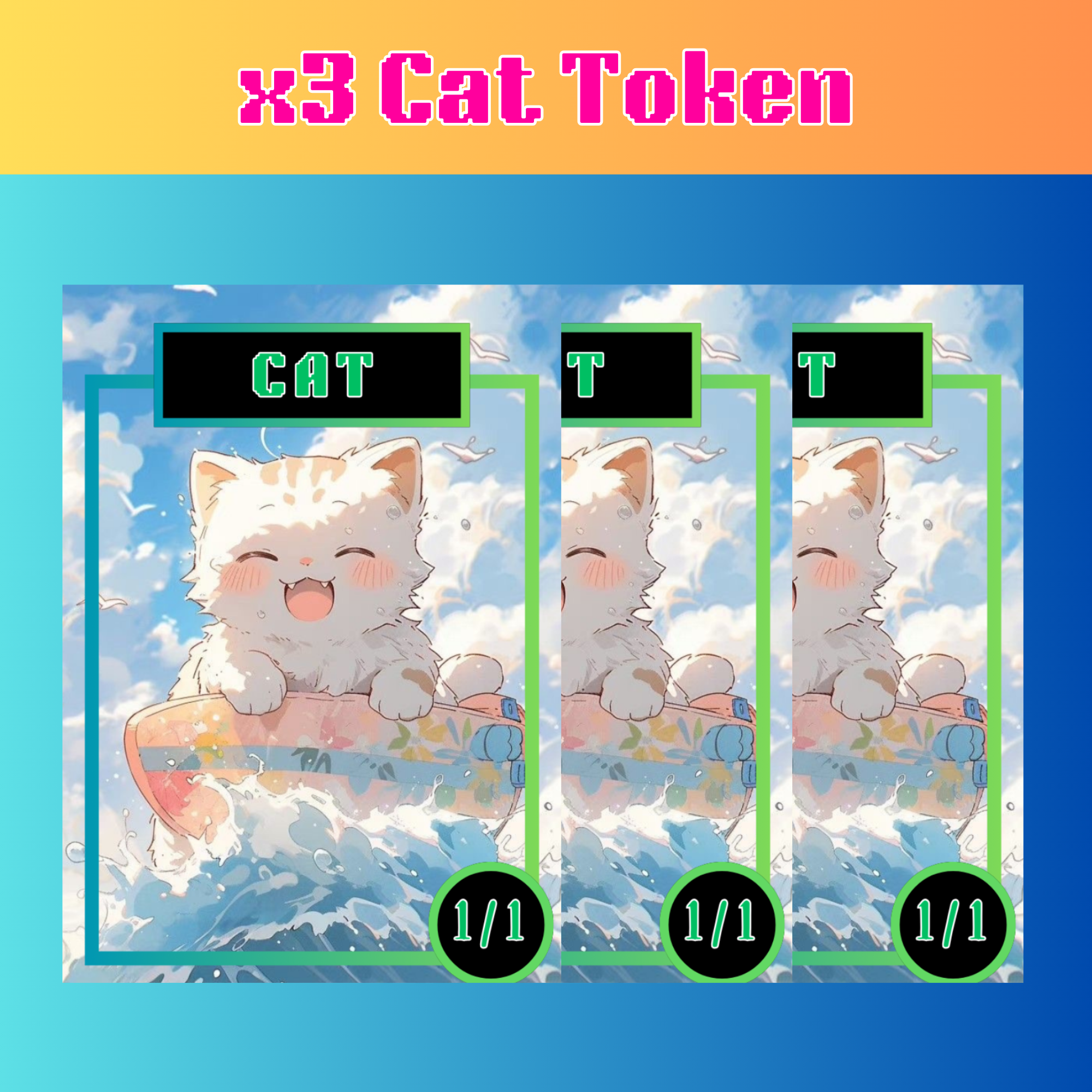Cat Tokens 1/1 – Anime Shiny