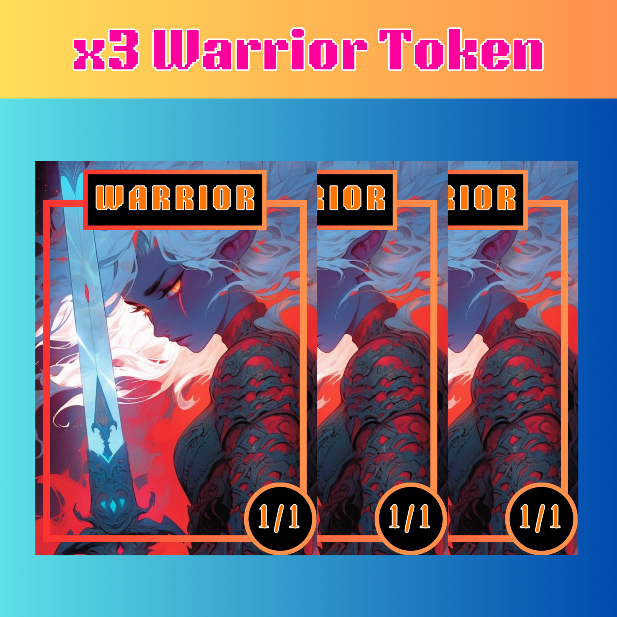 Warrior Tokens 1/1 – Anime Shiny